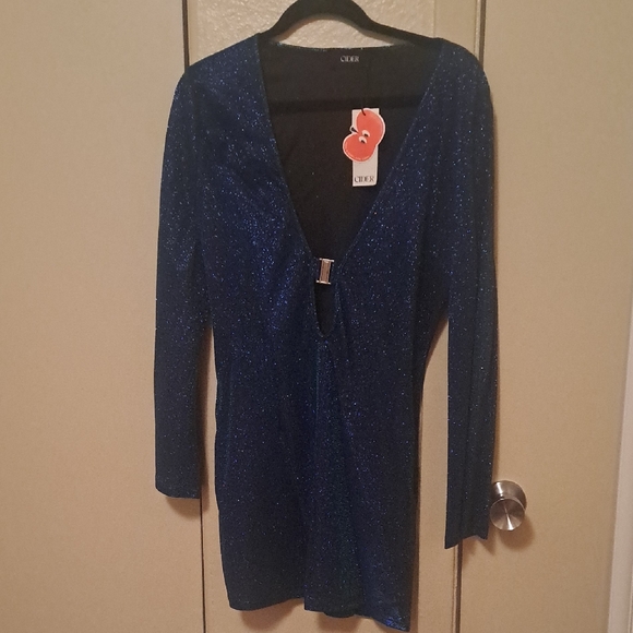 Cider | Dresses | Cider Sparkling Blue Mini Dress | Poshmark